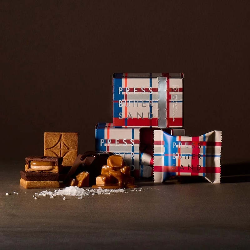 Get Salted caramel double color butter cookies 3 piece Delivered | Weee ...