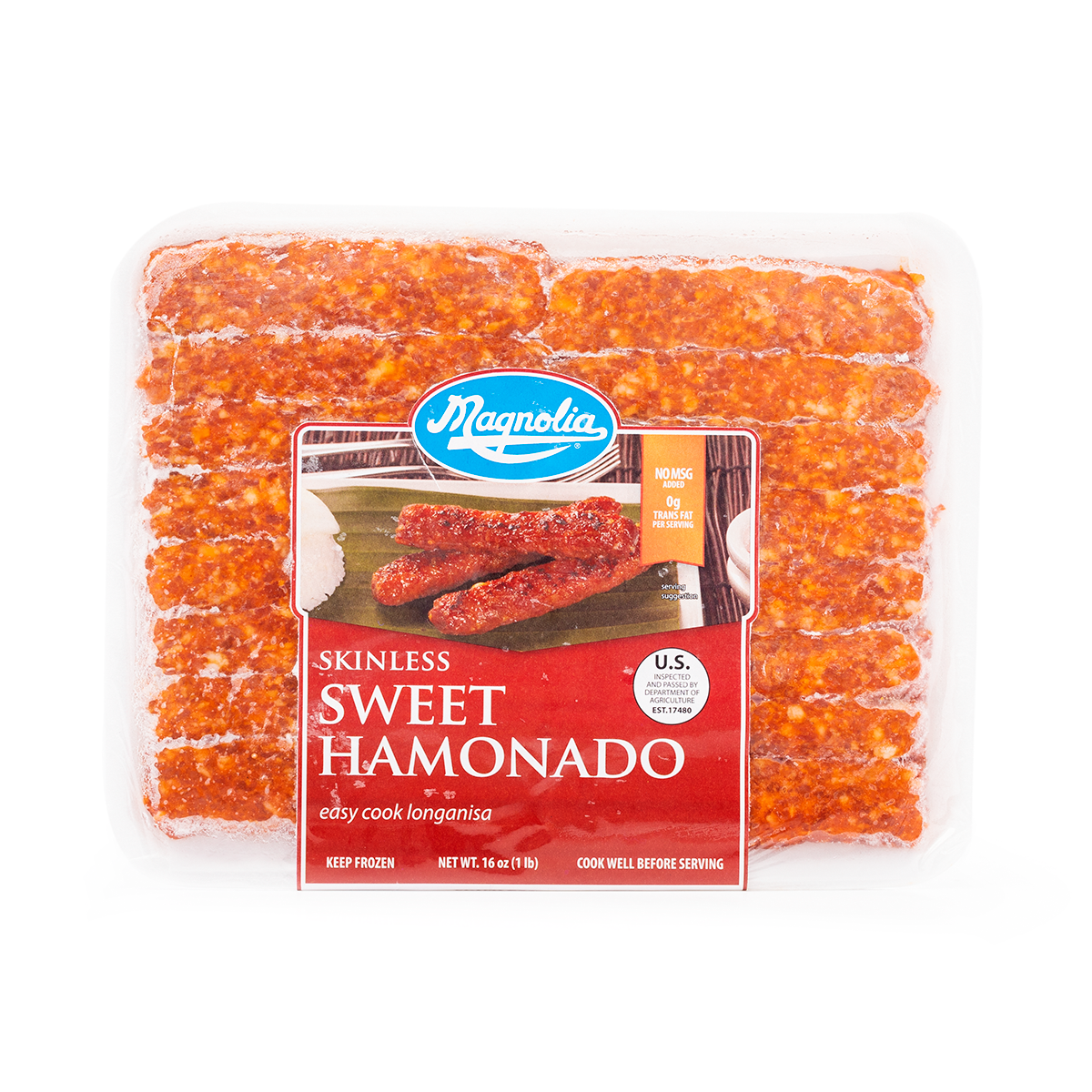 Magnolia Skinless Hamonado Longanisa, Frozen - Weee!