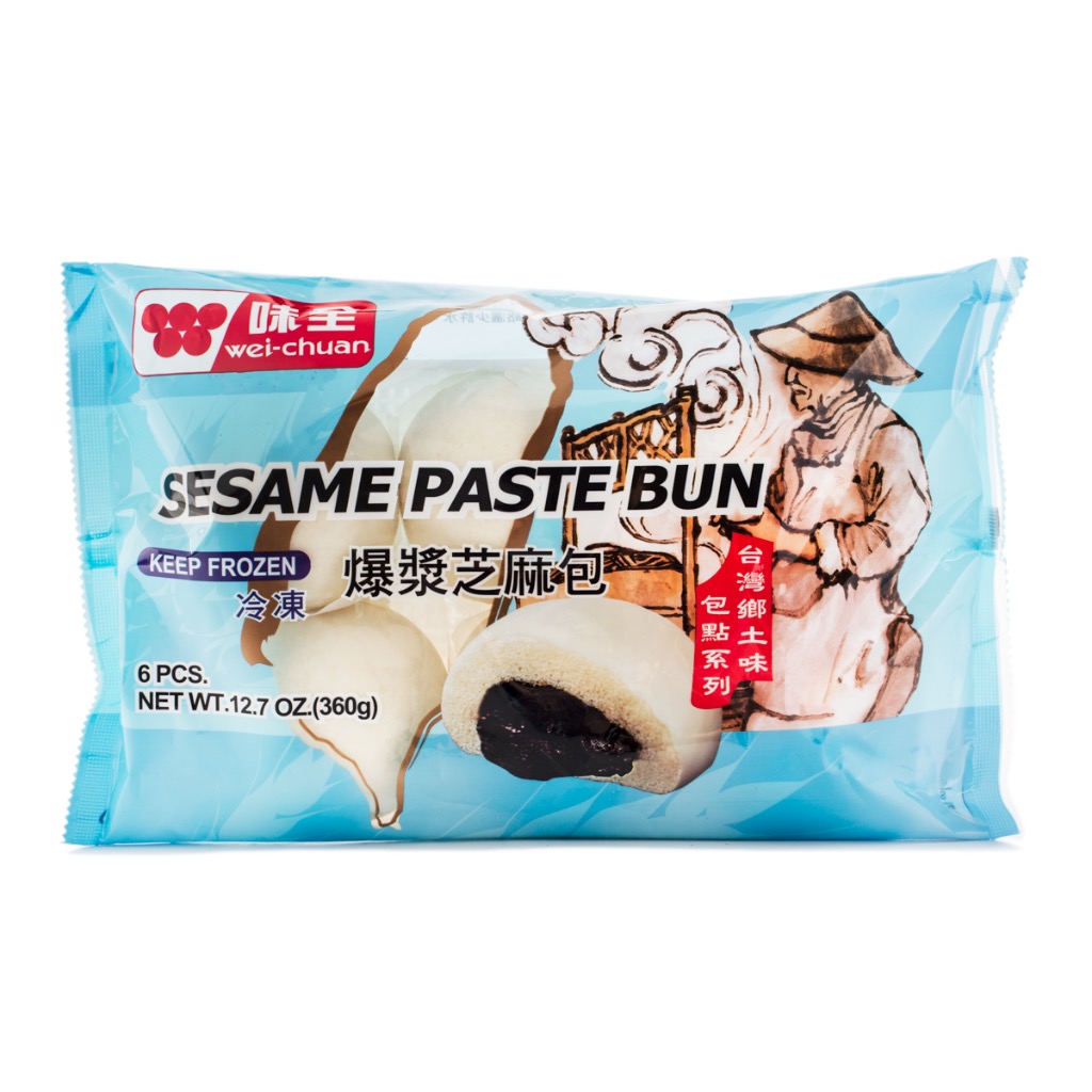 Get Wei Chuan Sesame Paste Bun 6pcs, Frozen 360 g Delivered | Weee ...