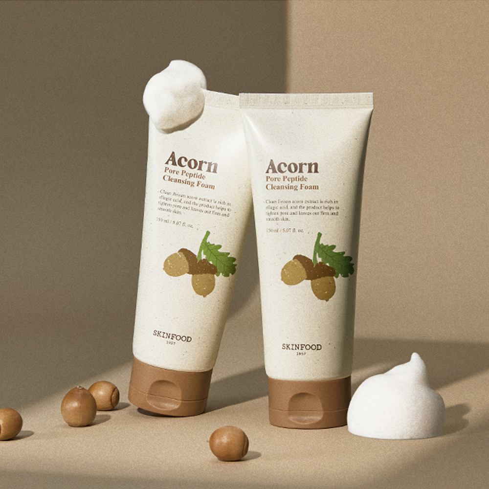 Get Korea Direct - SKINFOOD Acorn Pore Peptide Cleansing Foam 150ml ...