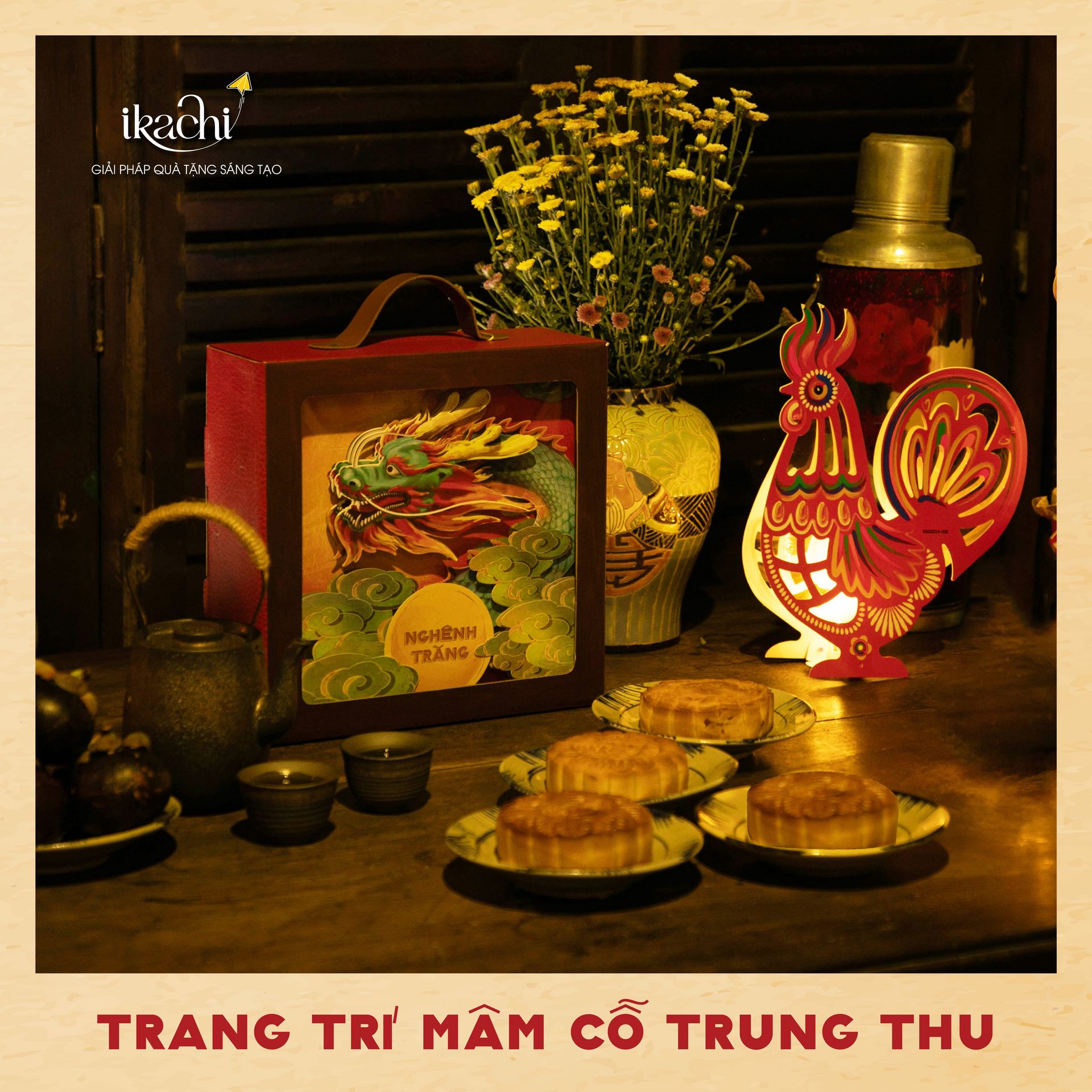 Get Ikachi Moon Welcoming Mooncake Gift Set 2.38 lb Delivered | Weee ...