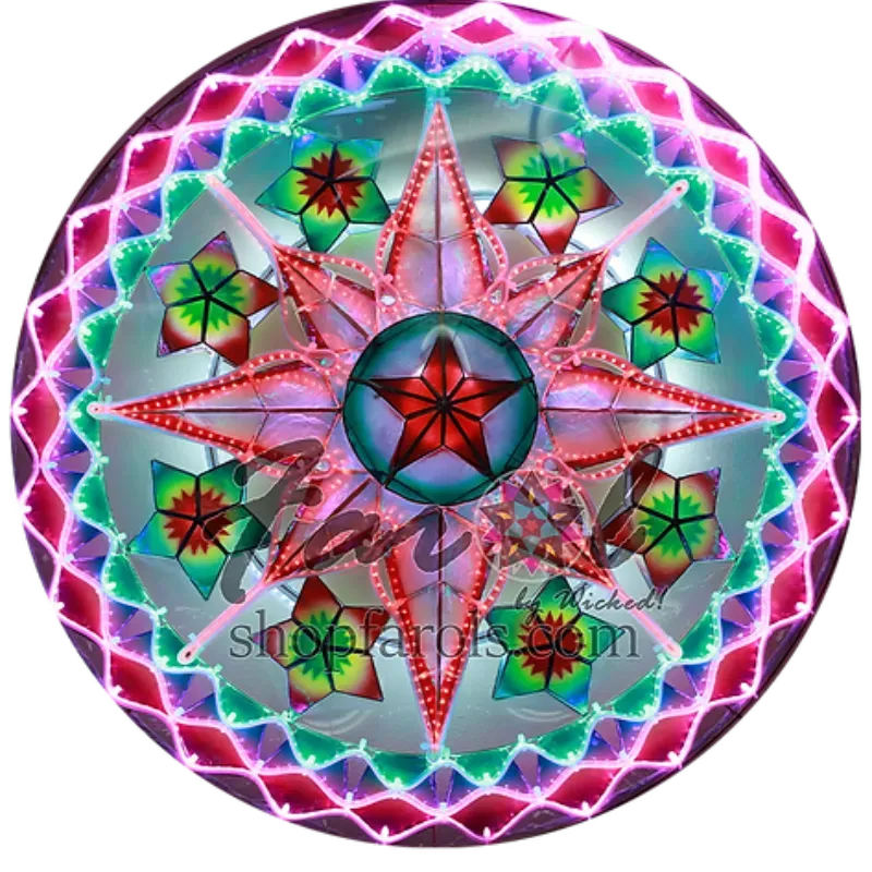 Get Tala Star parol 25" pink and red Delivered | Weee! Asian Market