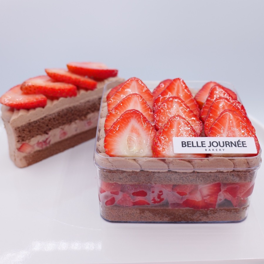 Get Chocolate Strawberry Square Mini cake Delivered | Weee! Asian Market