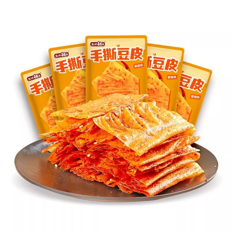 Get Yanjin Shop Hand-Torn Bean Curd Skin Spicy Slices 117 g Delivered ...