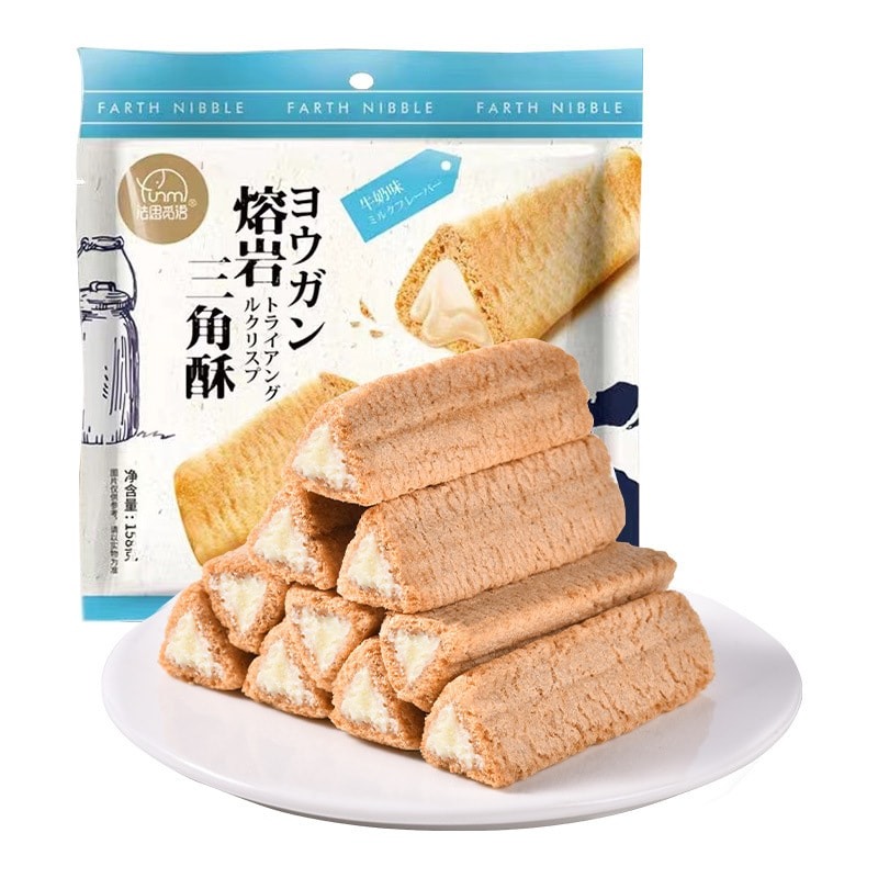 Get Lava Triangle Biscuits with Pyramid Chocolate Filling Snack Milk ...