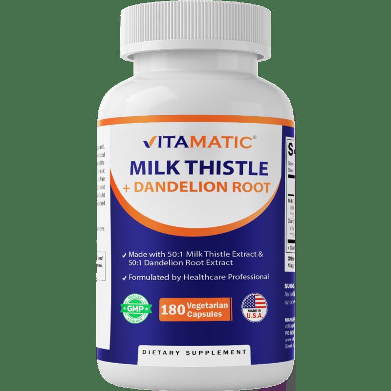 Get Milk Thistle with Dandelion Root - 180 Capsules Delivered | Weee ...