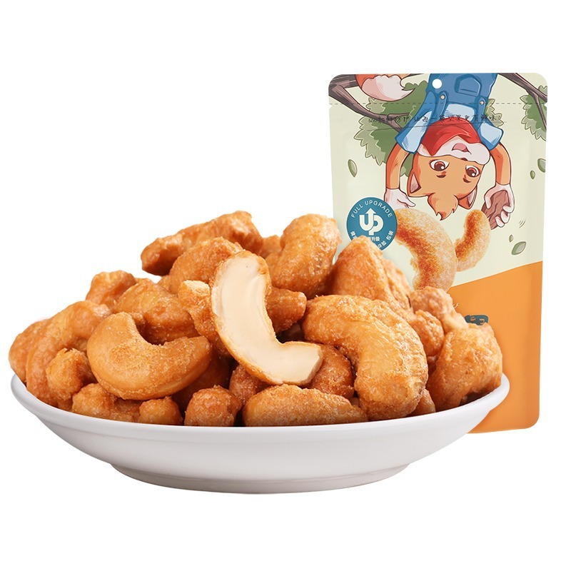 Get 【 Three squirrels charcoal braised cashew nuts 90g】 Roasted nuts and dried nuts Delivered ...
