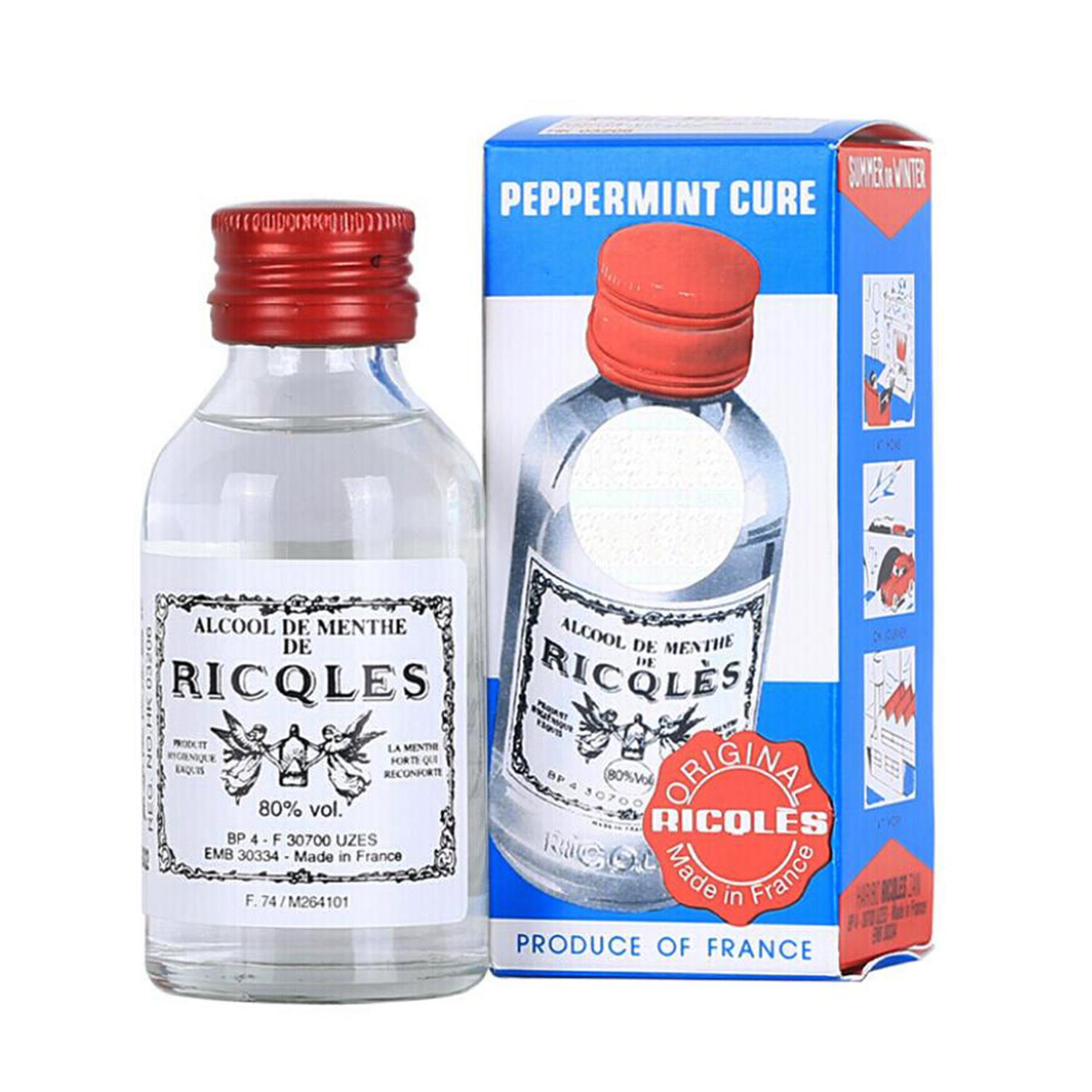 Get RICQLES Peppermint Cure Retro Ad Ricqles Mint Alcohol 50ml Bottle ...