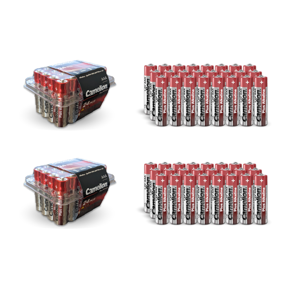 Get Camelion AAA Alkaline Plus Batteries Value 48 Pack Delivered | Weee ...