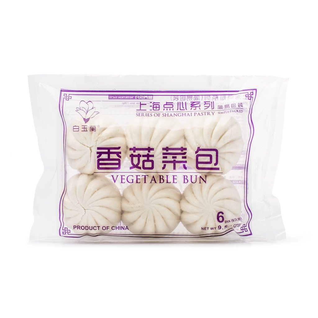 Get BYL Vegetable Mushroom Bun 6pcs, Frozen Delivered | Weee! Asian Market