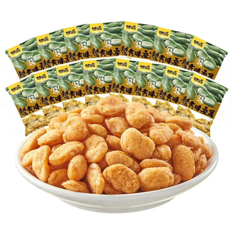 Get Ganyuan crab roe flavor broad bean kernel 200g, broad bean snacks ...