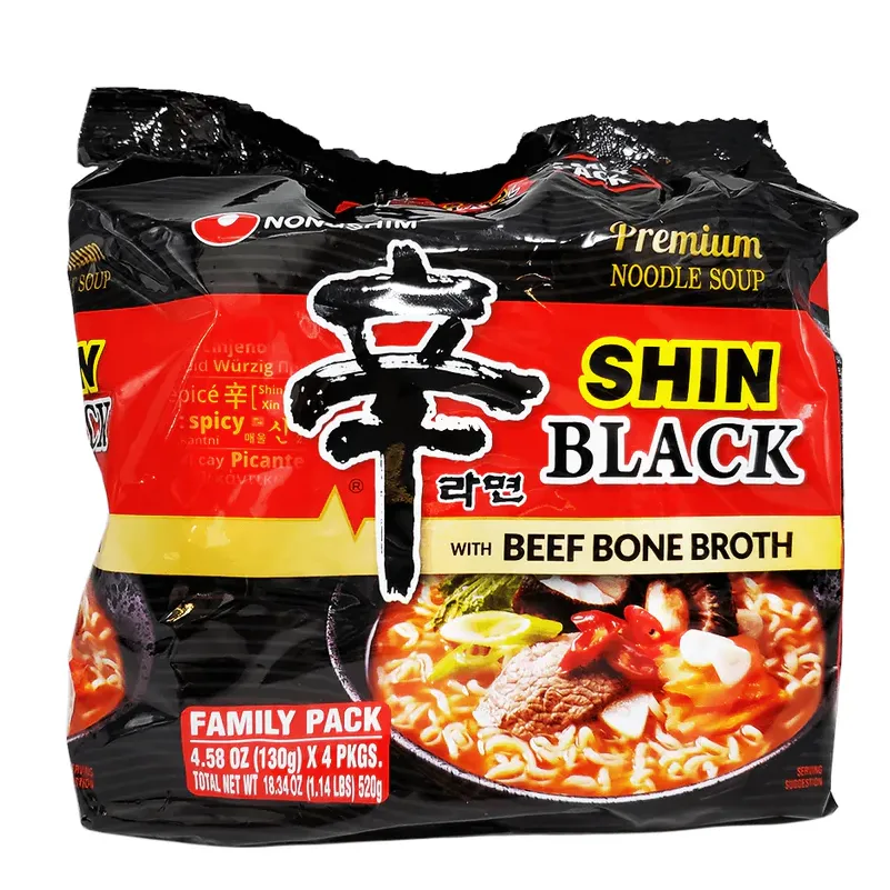 Get Nongshim Shin Black Ramen Noodle Soup pack of 4 Delivered | Weee ...