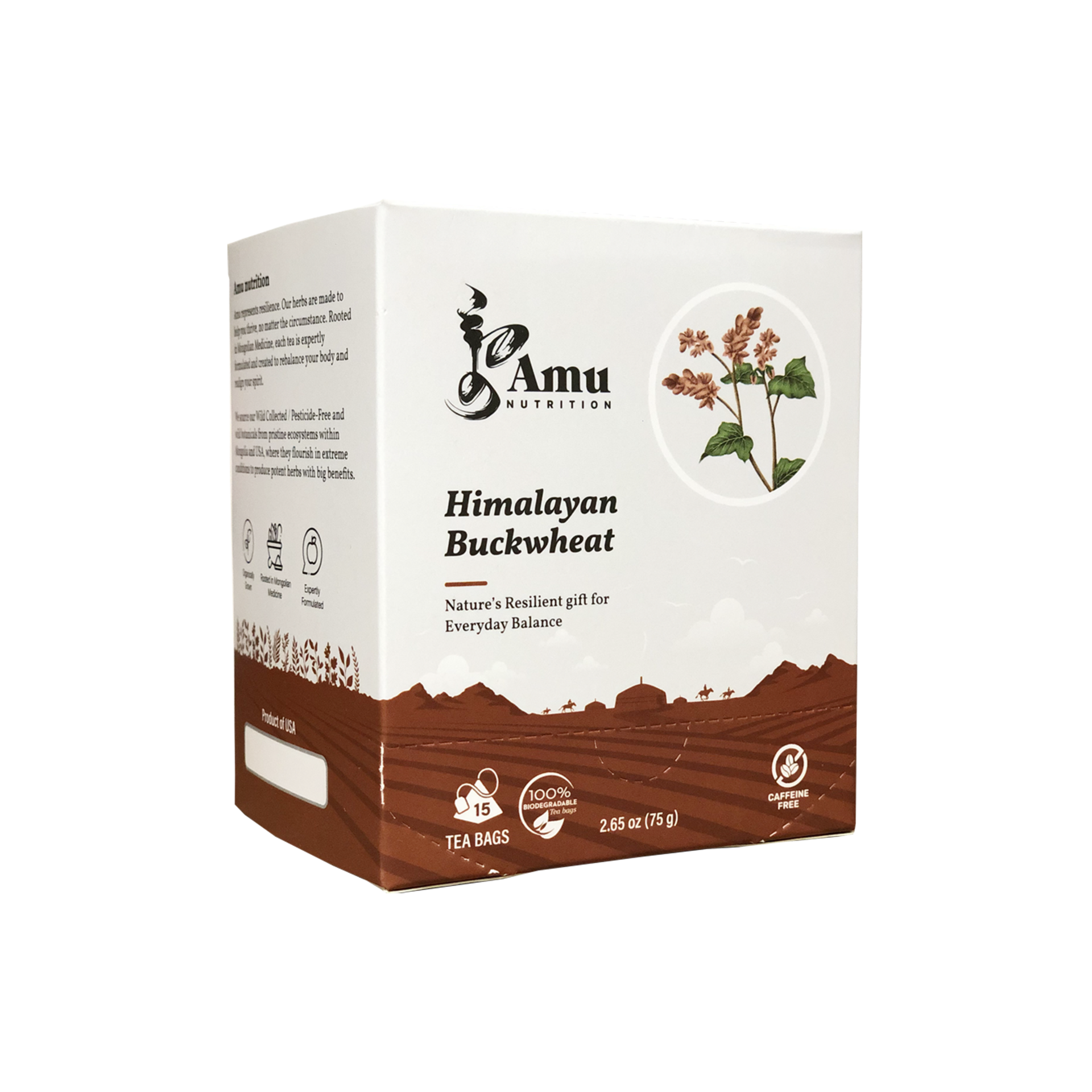 Get Amu Nutrition - Mongolian Buckwheat Tea- Non Plastic15 Teabags ...