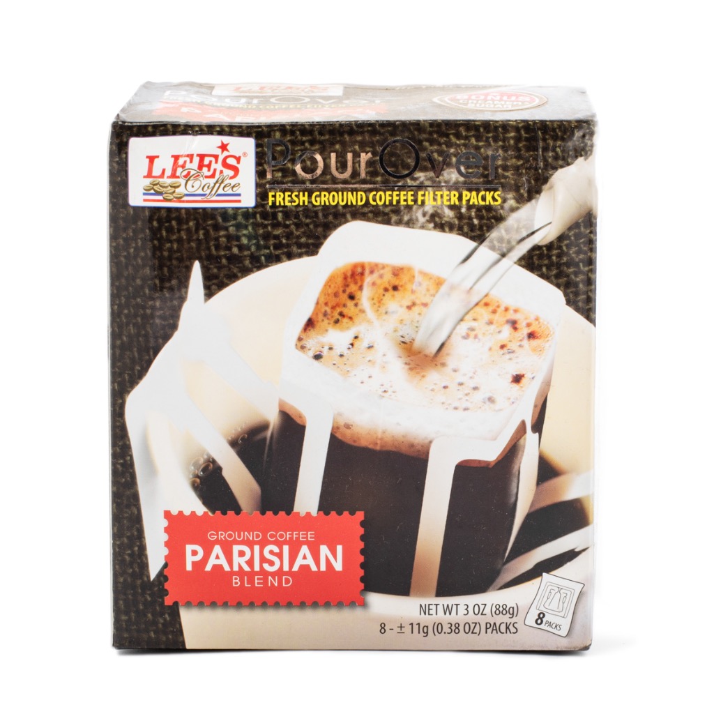 Get Lee's Coffee Pour Over Coffee, Parisian Blend 8ct Delivered | Weee ...