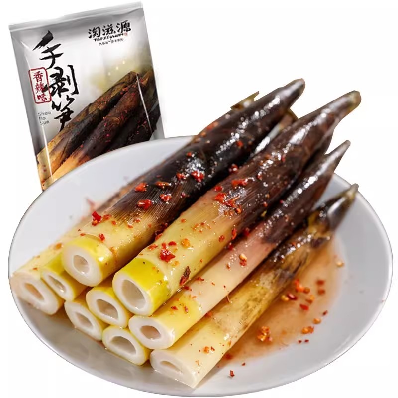 Get Tao Zi Yuan Hand-peeled Bamboo Shoots Ready-to-eat Spicy Flavor ...