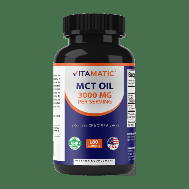 Get MCT Oil Softgels 3000 mg - 180 Softgels Delivered | Weee! Asian Market
