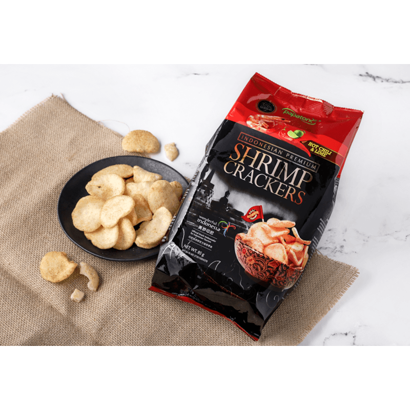 Papatonk Premium Shrimp Crackers, Hot Chili and Lime Flavor - Weee!