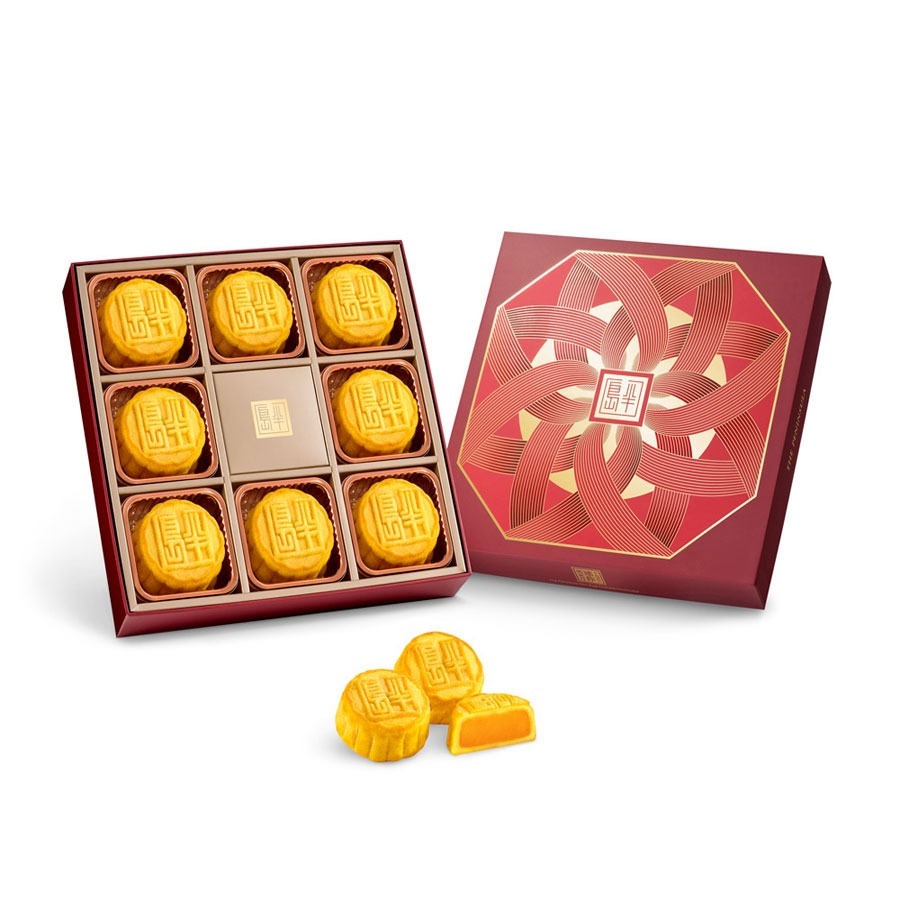Get THE PENINSULA BOUTIQUE Custard Mooncake 8pcs Delivered | Weee ...