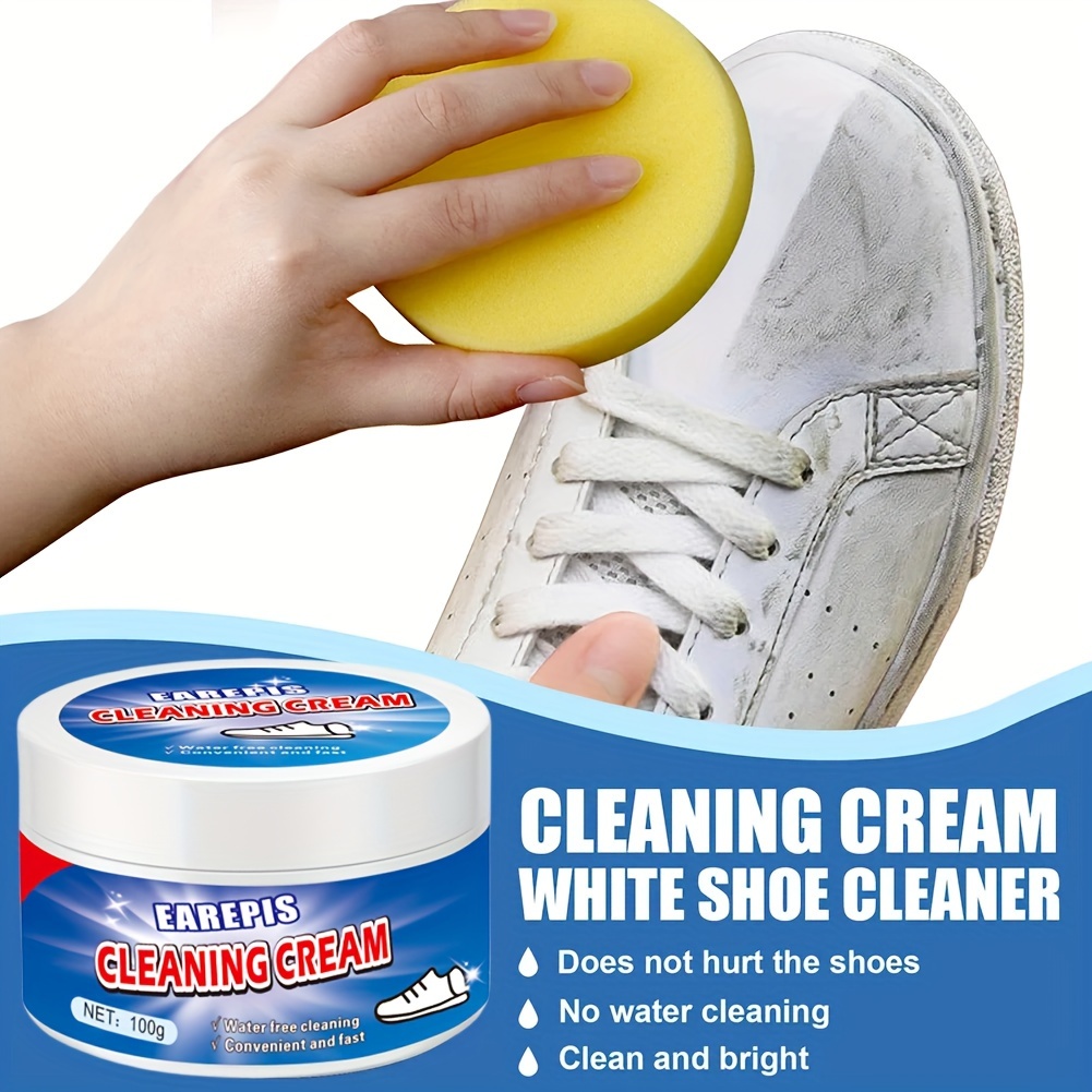Get White Shoe Polish Cleansing Cream, Sneaker Stain Remover 100g ...