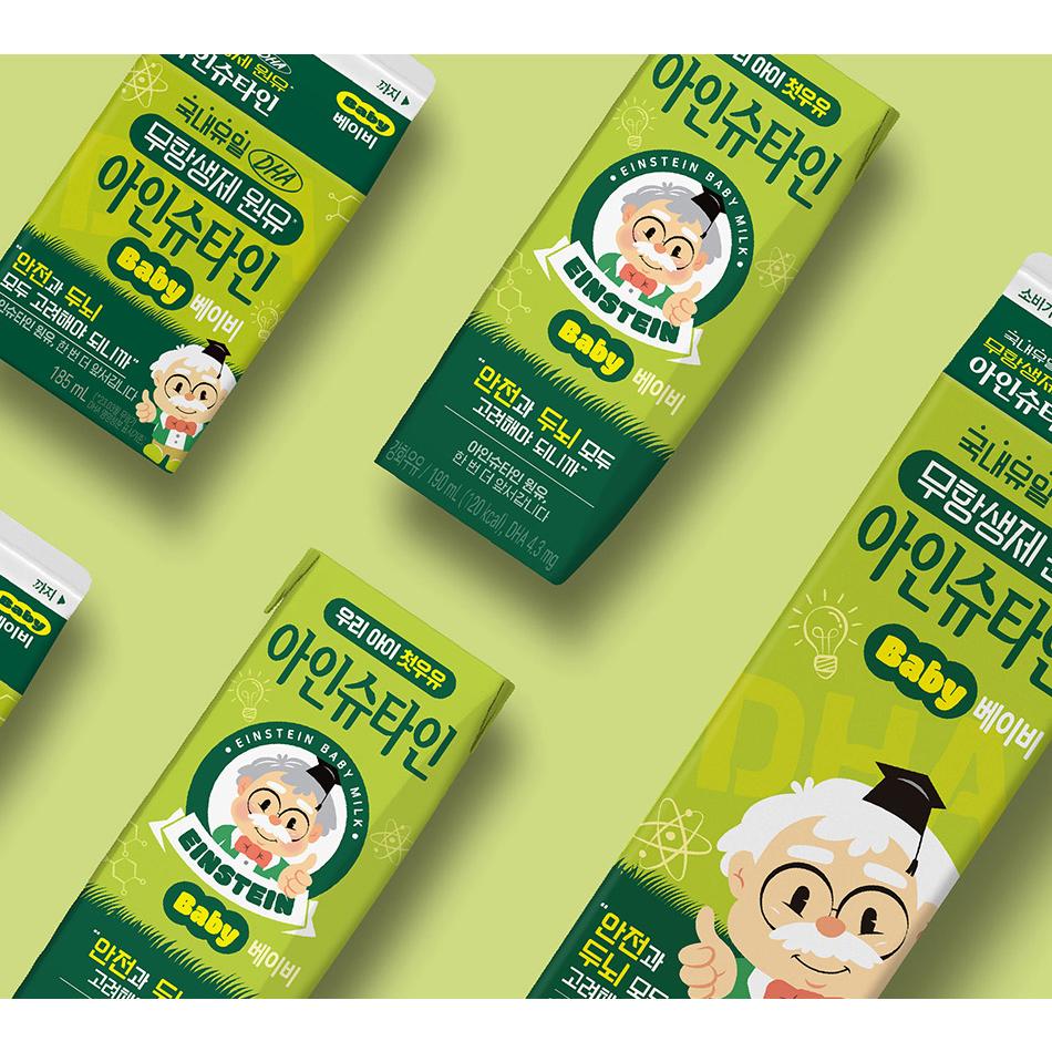 [Namyang Dairy Products] Delicious Milk GT Einstein Baby (190ml x 24 pieces) - Weee!