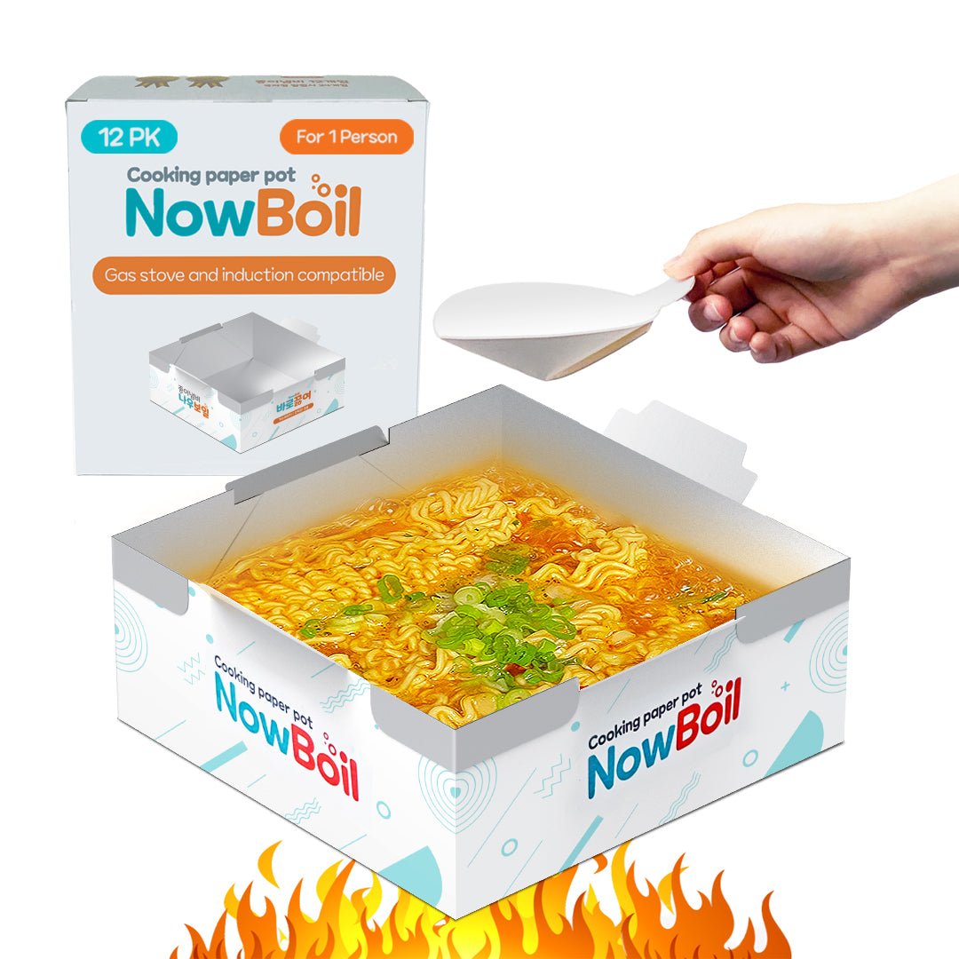 Get KN FLAX Paper Ramen Portable Pot for 1 person (12 packs with 12 ...