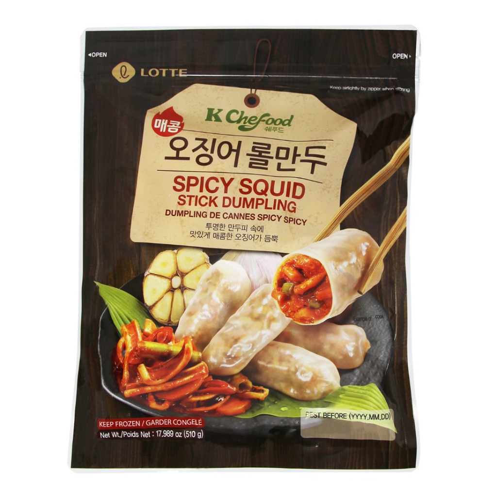 Get LOTTE Spicy Squid Roll Dumplings Delivered | Weee! Asian Market
