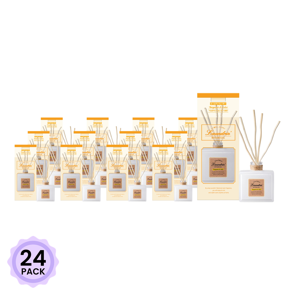Get Laundrin' Tokyo Botanical Room Diffuser, Bergamot & Cedar 80 ml*24 ...