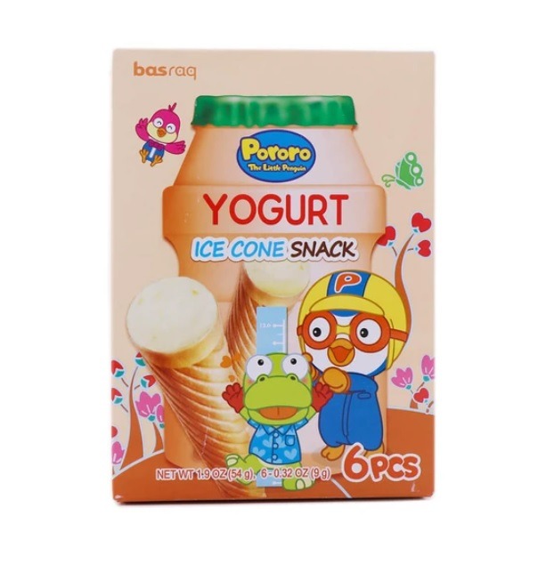 Get Basraq Pororo Yogurt Ice Cone Snack 6pcs Delivered | Weee! Asian Market