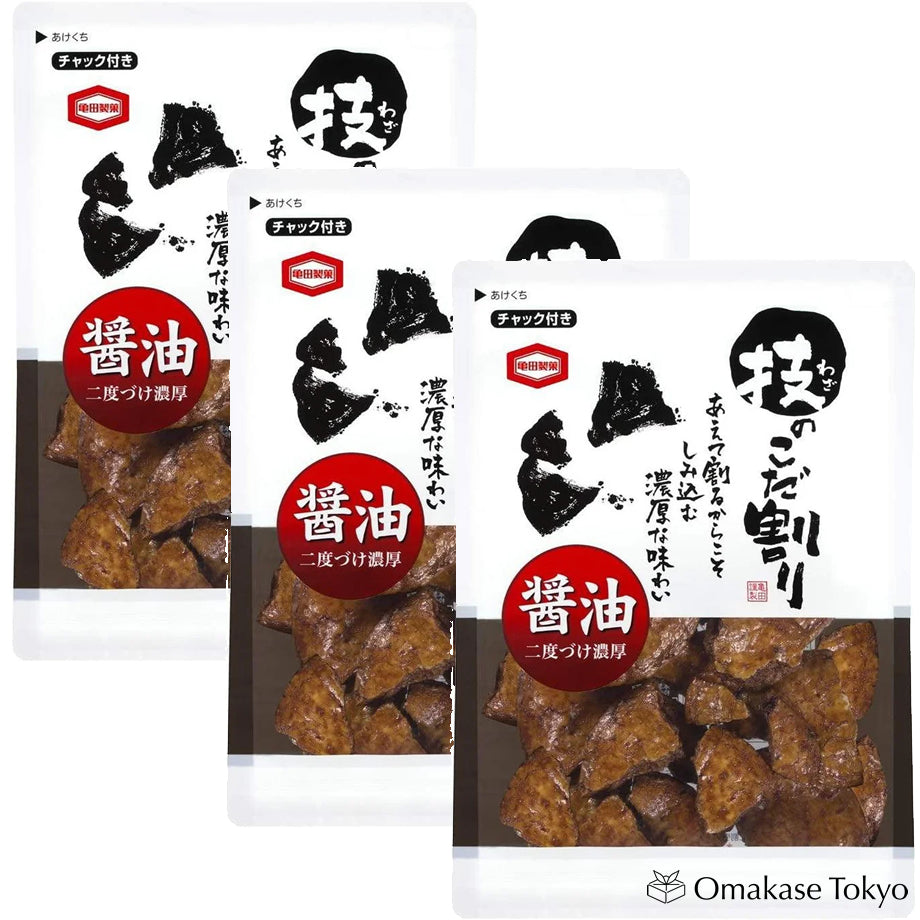 Get Kameda Double Dipped Soy Sauce Senbei Rice Crackers 120g (Pack of 3 ...