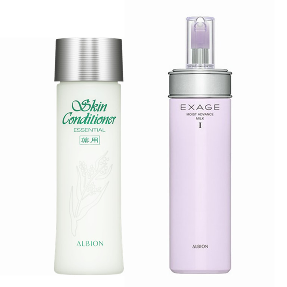 Get ALBION SKIN CONDITIONER ESSENTIAL N LOTION 330ml+EXAGE MOIST ADVANCE MILK I 200g Delivered ...