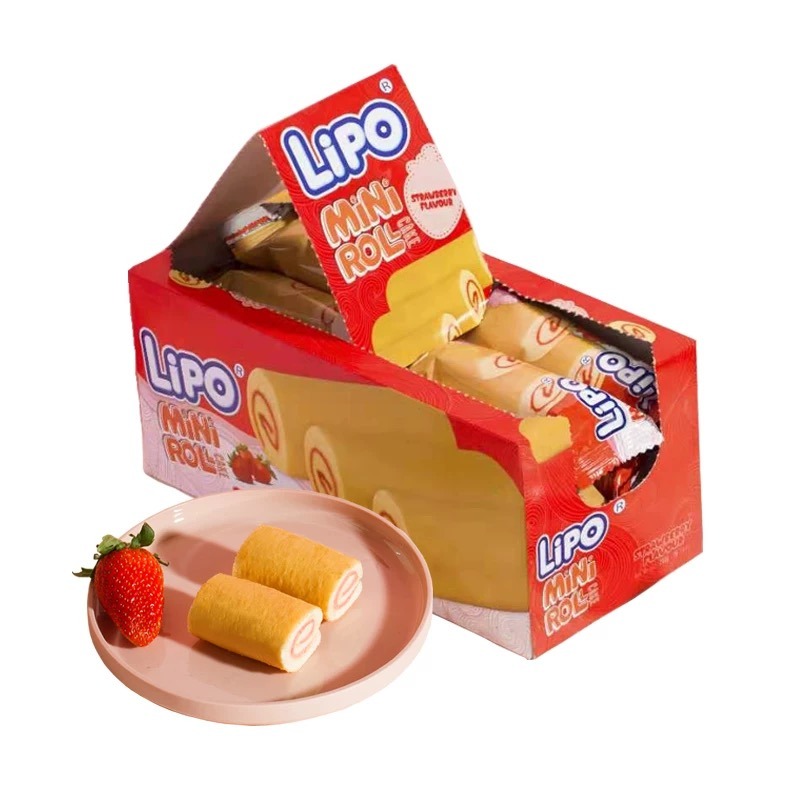Vietnamese Lipo Strawberry Flavored Cake Roll - Weee!