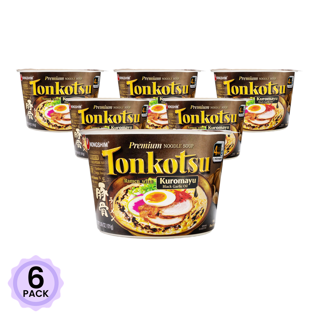 Get Nongshim Tonkotsu Ramen with Kuromayu Noodle Big Bowl 3.56 oz*6 ...