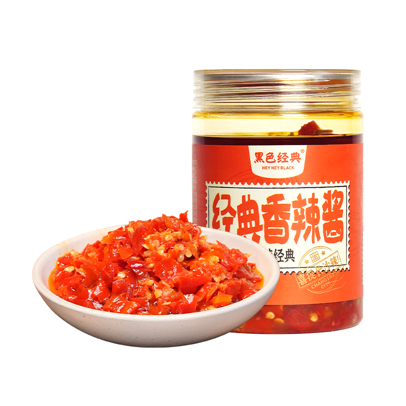 黑色经典 辣椒酱下饭菜香辣超辣258g*1瓶 - Weee!