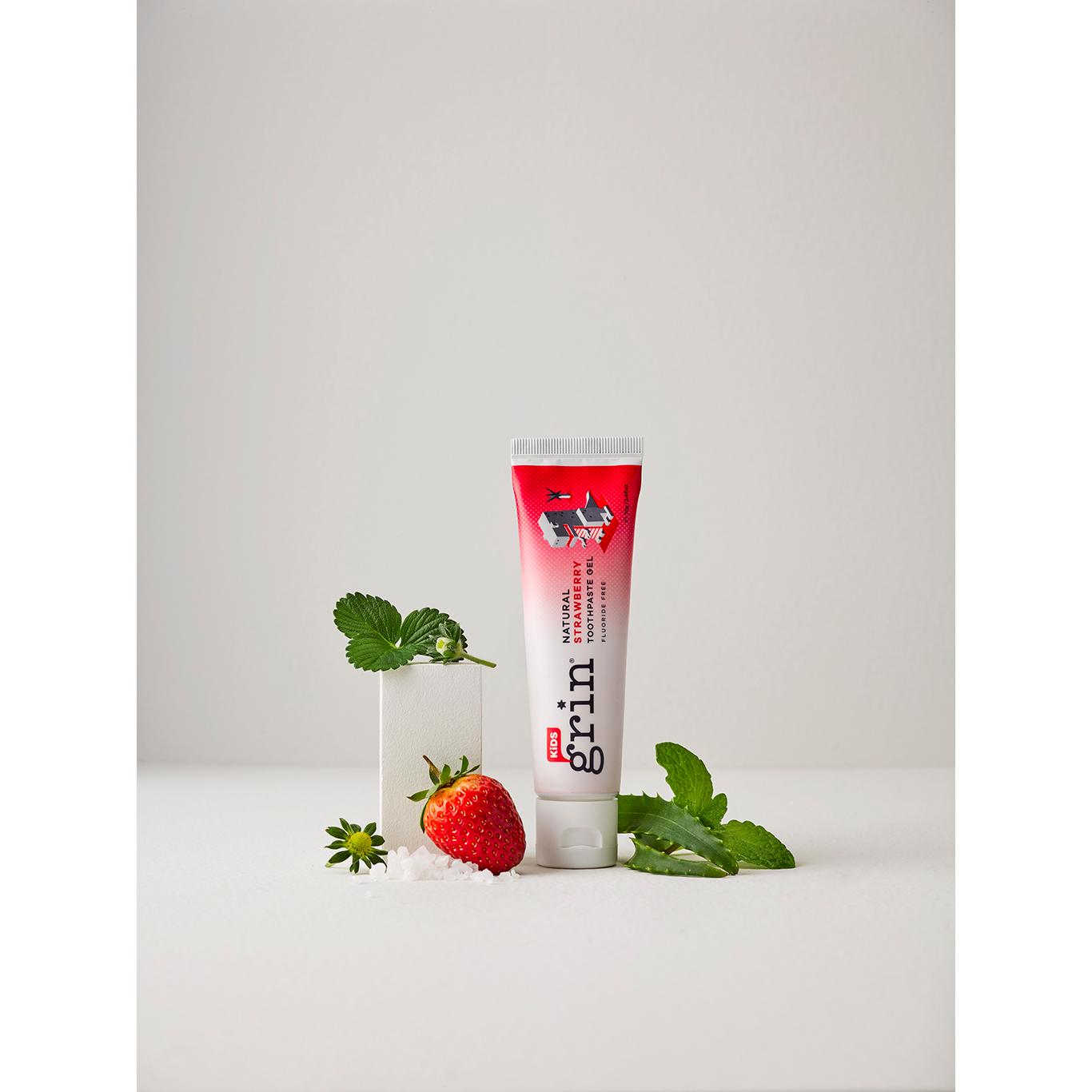 Get Grin Kids Natural Strawberry Toothpaste 70g Delivered | Weee! Asian ...