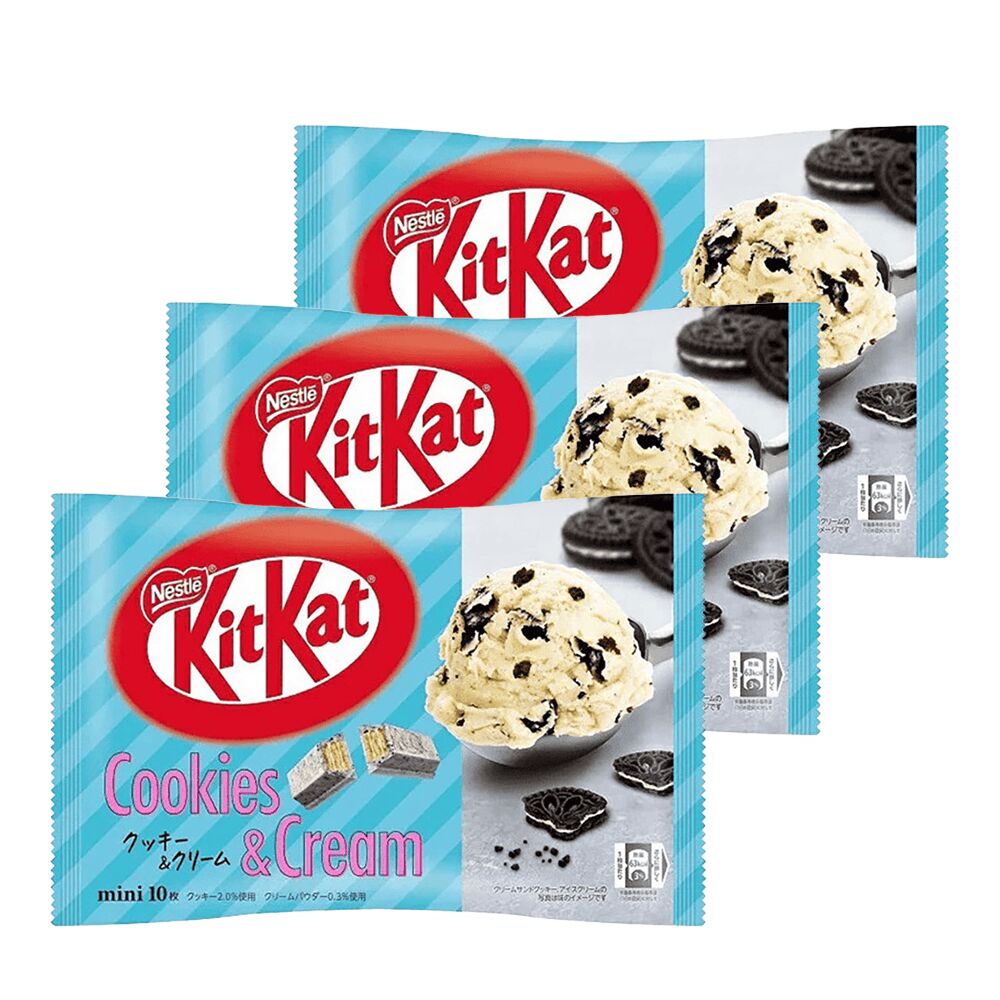 KitKat 巧克力威化（曲奇&奶油味） 30枚 3 包 - Weee!