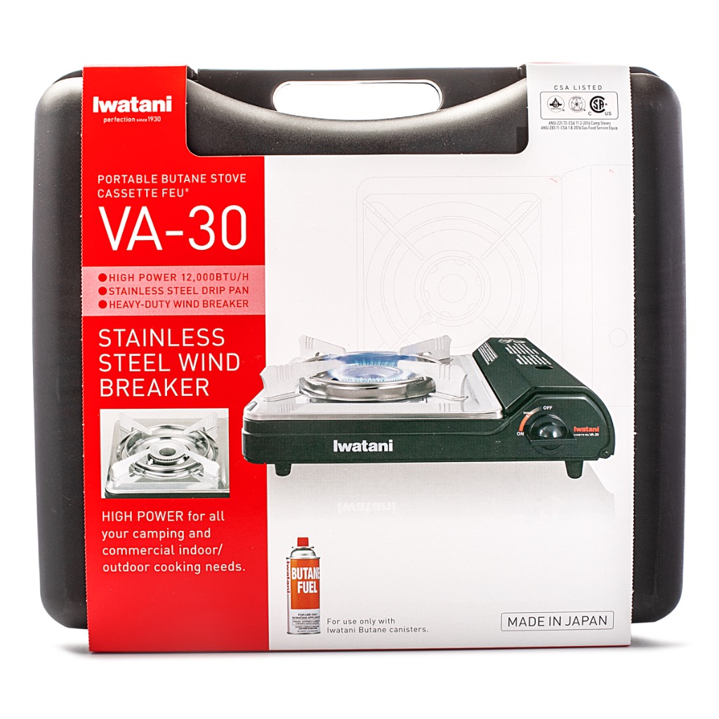 Get Iwatani Japan VA-30 Portable Butane Stove 12,000 BTU with Case ...