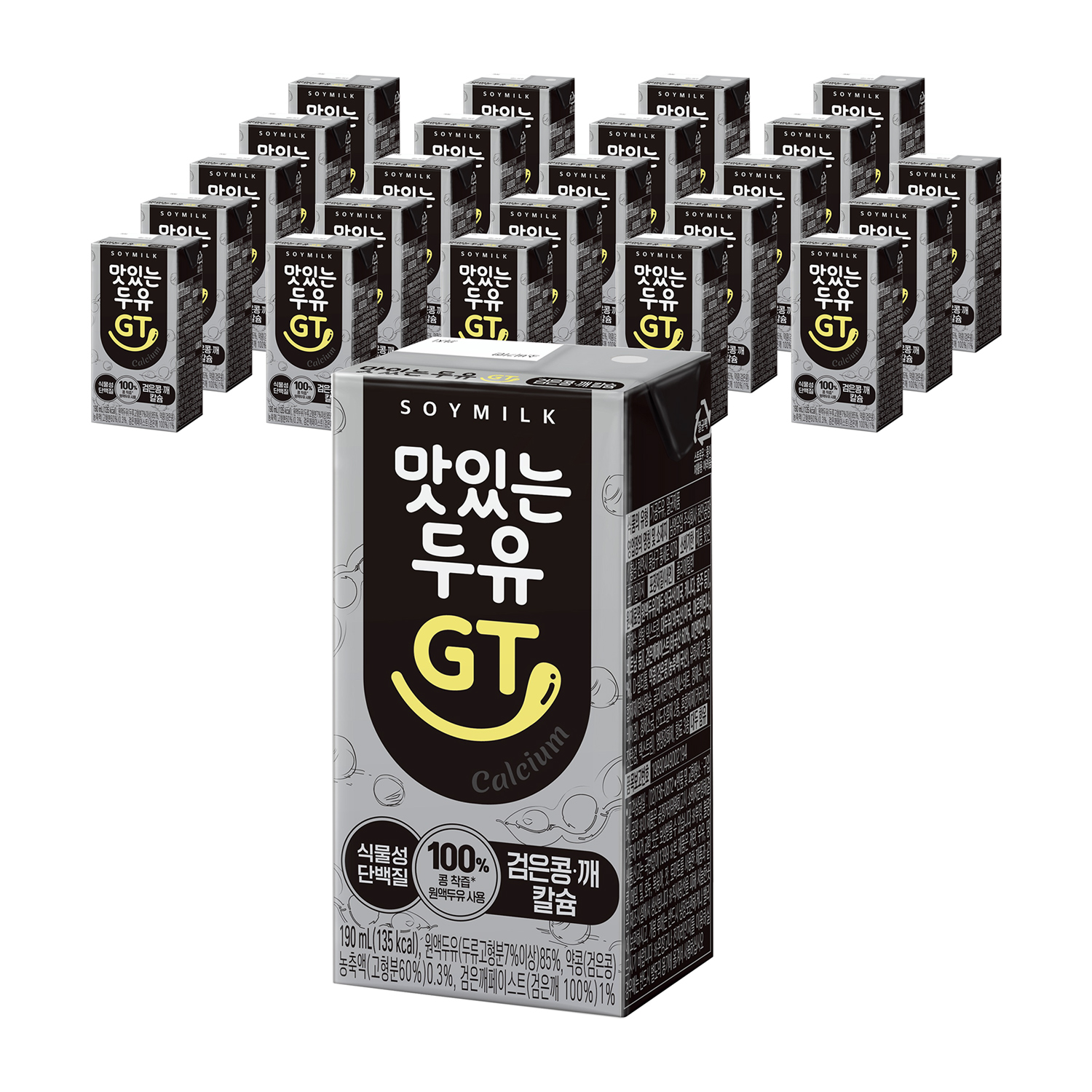 Get [Namyang] Delicious Soymilk GT Black Bean Calcium Soymilk (190ml x 24 pieces) Delivered ...