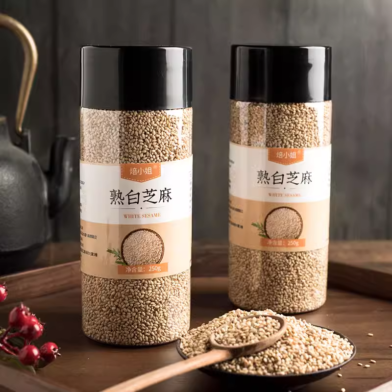 Get Roasted Miss Cooked Sesame 250g*1 bottle of ready-to-eat white ...