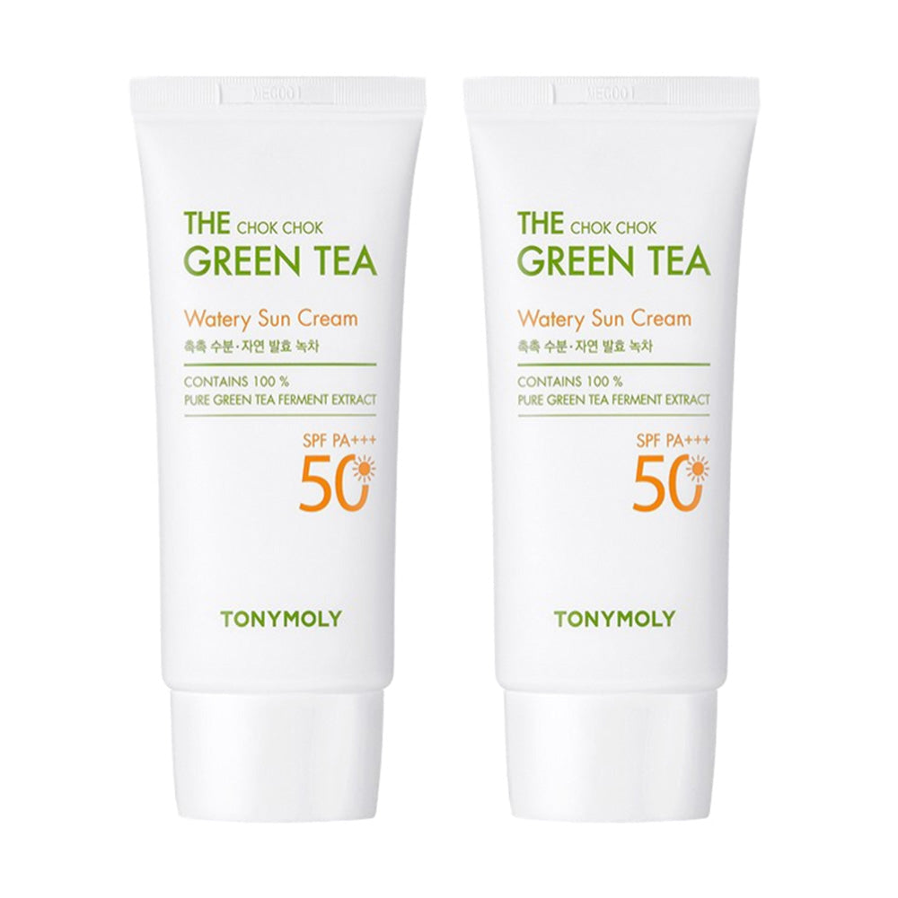 TONYMOLY The Chok Chok Green Tea Watery Sun Cream SPF50+ PA+++ 50ml x ...