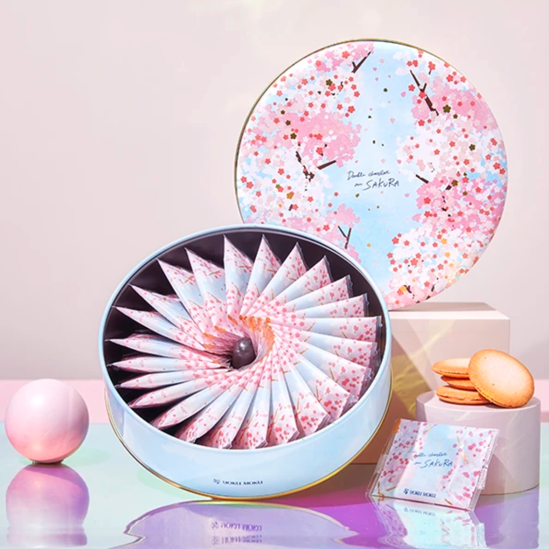 Get YOKU MOKU Sakura White Chocolate Cookies 24pcs Delivered | Weee ...