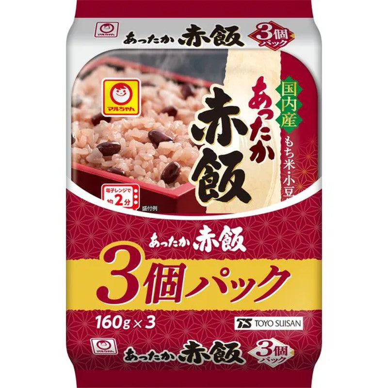 Toyo Suisan Maruchan Warm Red Rice 3 Pack 160g x 3 - Weee!