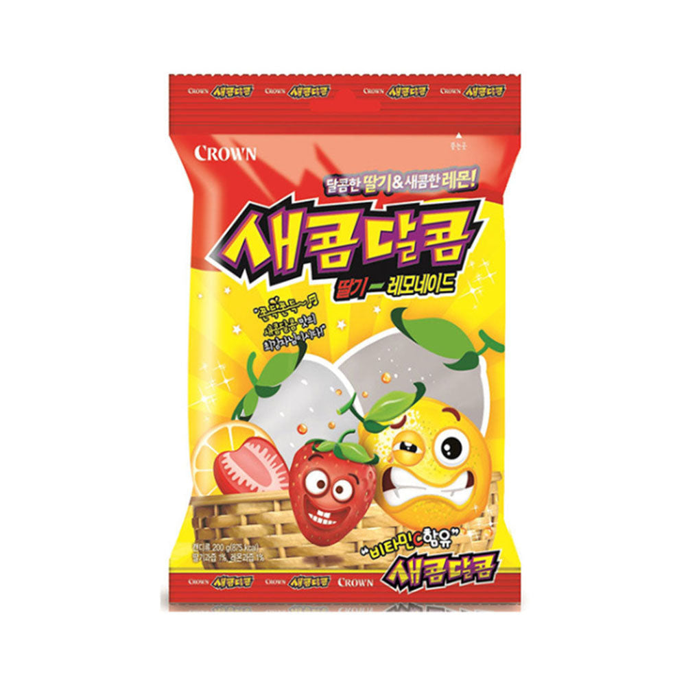 Get Crown Sweet and Sour Chewing Candy Strawberry Lemonade South Korea ...