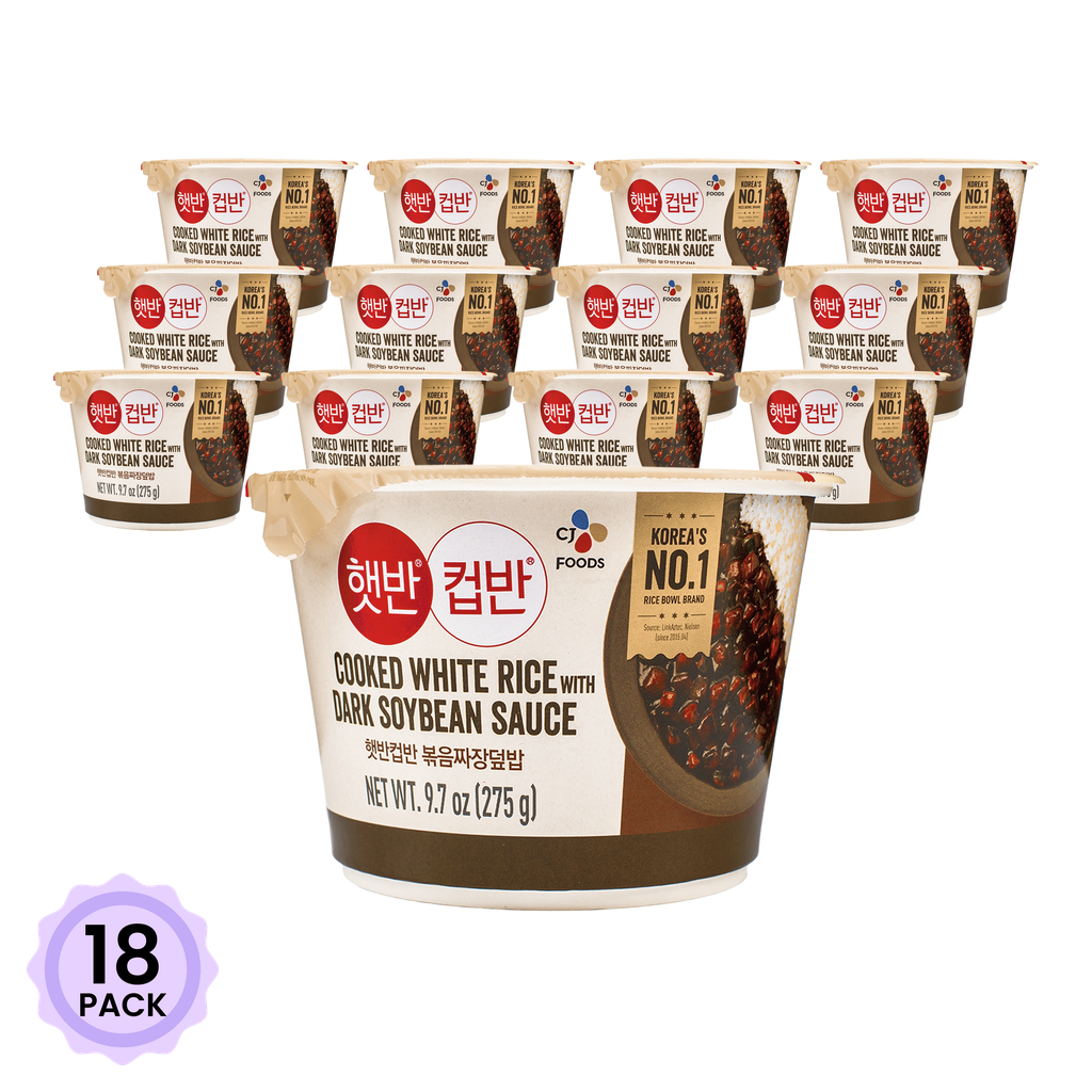 Get CJ Foods Cooked White Rice with Black Bean Sauce 9.7 fl.oz*18 pack Delivered | Weee! Asian ...