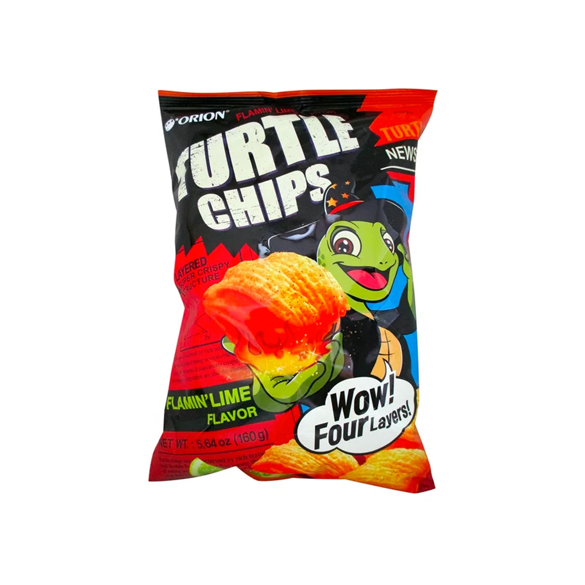 Orion Turtle Chips Flamin' Lime - 5.65oz (Korea) - Weee!