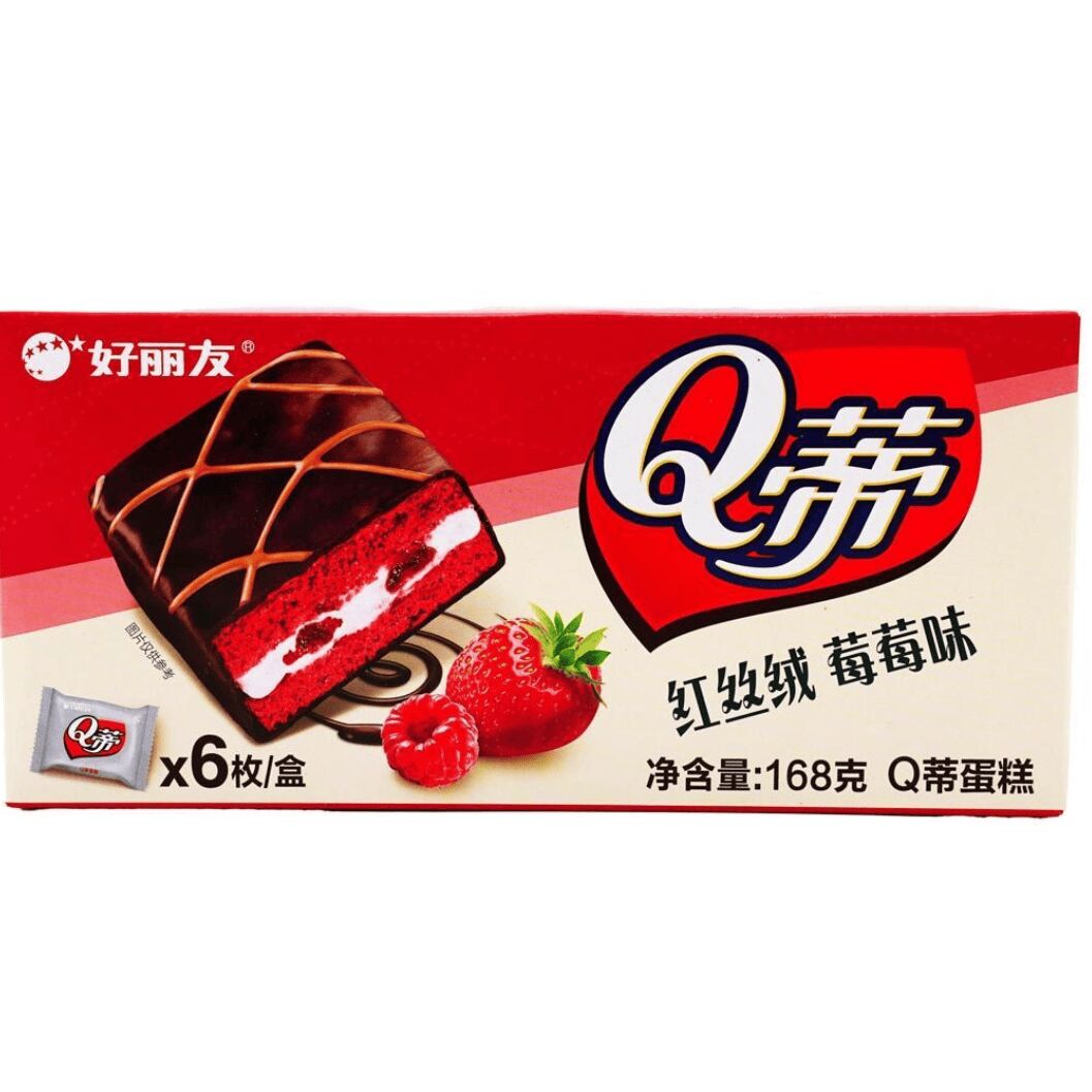 好麗友Q蒂紅絲絨毒莓 6枚168g - Weee!