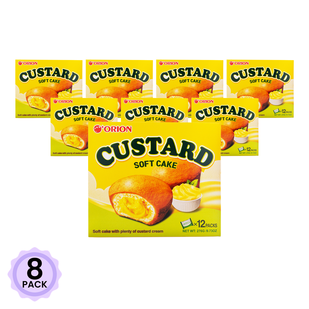 Get Orion Custard Soft Cake 12ct 276 g*8 pack Delivered | Weee! Asian ...