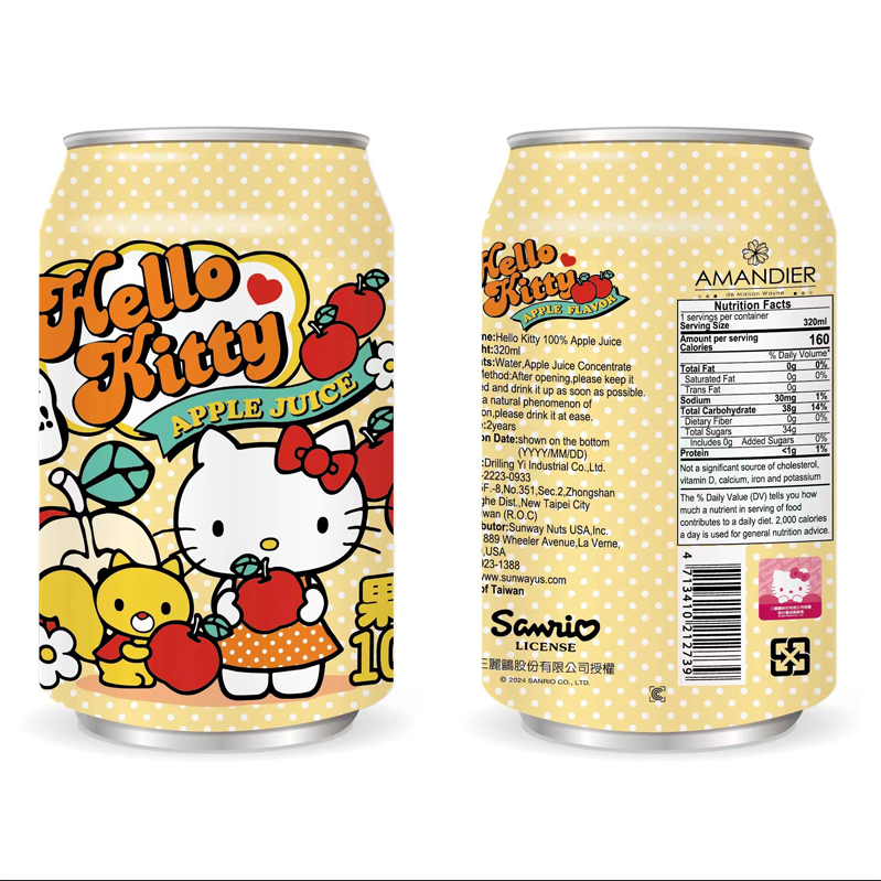 Hello Kitty 100% Apple Juice - Weee!