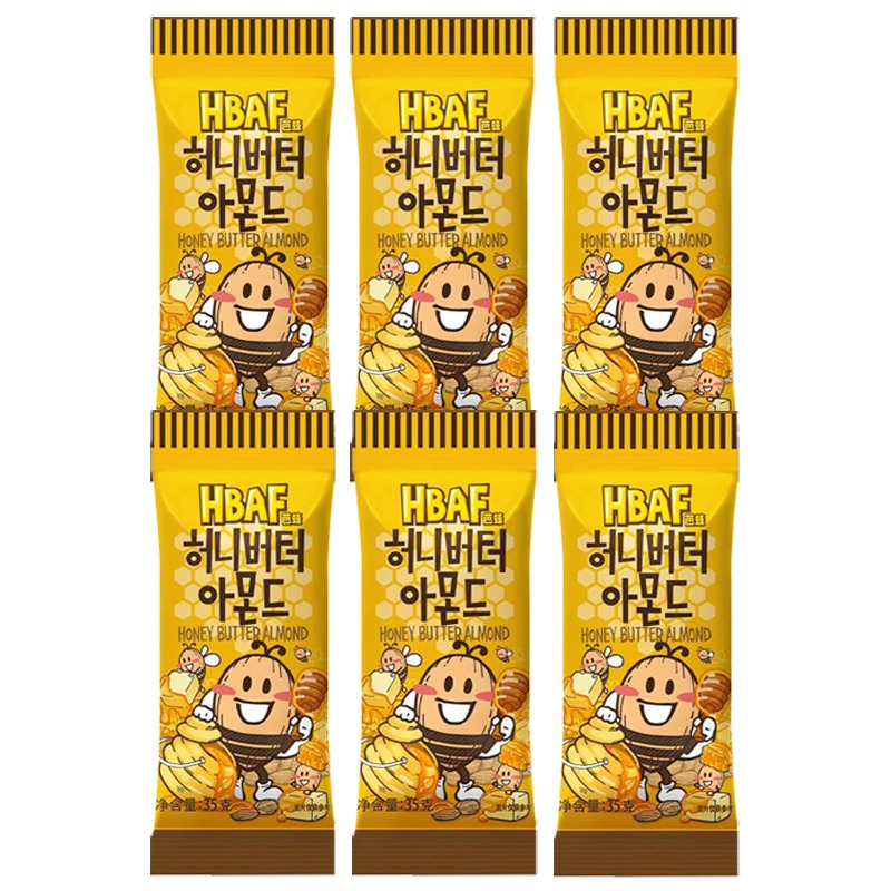 韩国芭蜂 扁桃仁蜂蜜黄油味35g*6 - Weee!