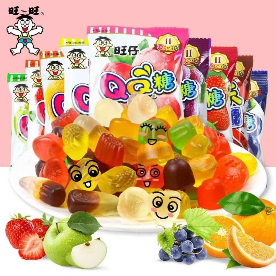 Get Wangzai QQ Soft Candy 20g small package mixed fruit multi-flavor rubber joy cand Delivered ...