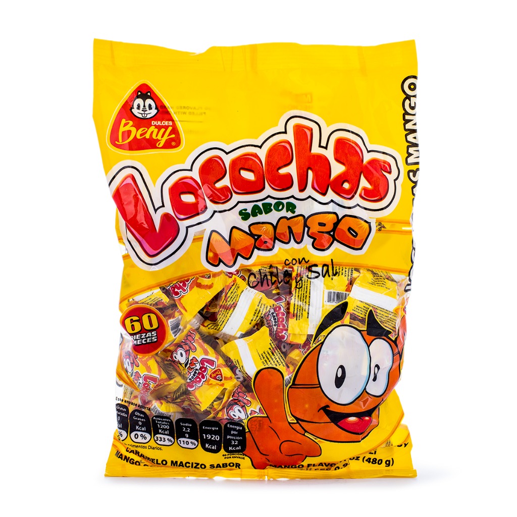 Beny Locochas Sabor Mango Hard Candy with Chili,60ct - Weee!